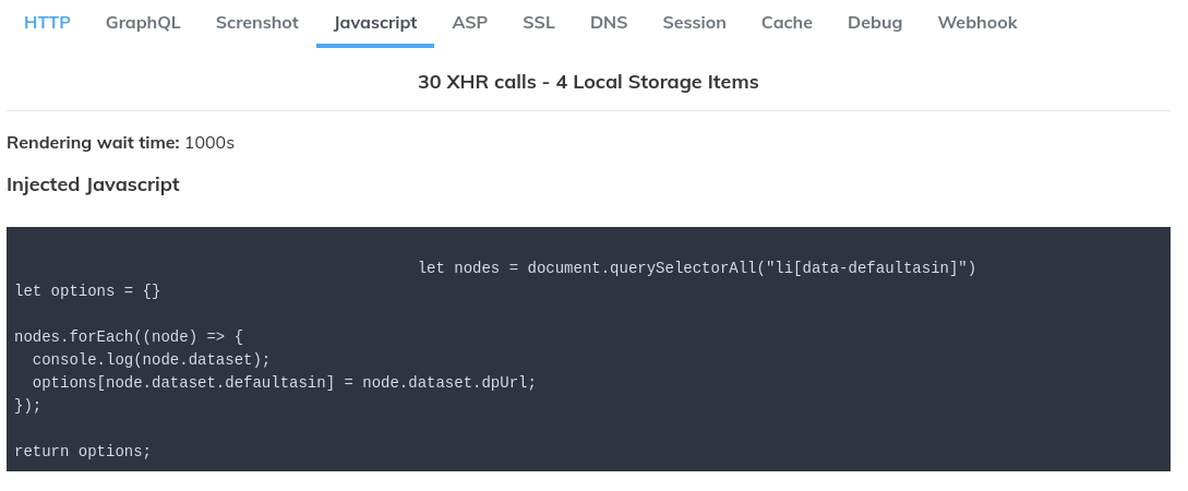 Scrapfly Web Scraping API | Javascript Rendering